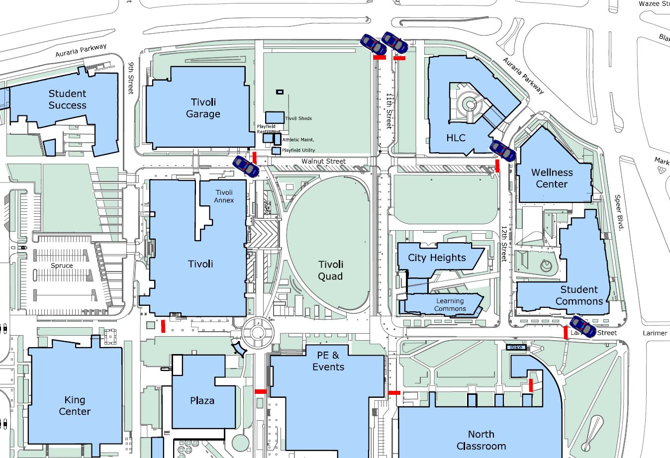 Map Of Msu Denver