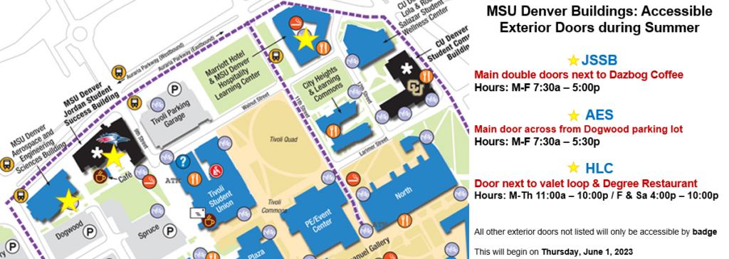 Some campus buildings move to badge-only access - MSU Denver