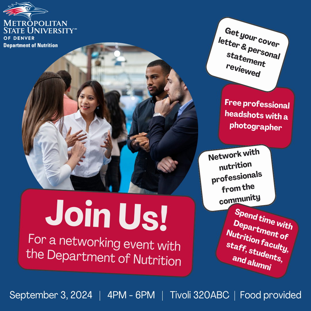 Department of Nutrition Events - MSU Denver
