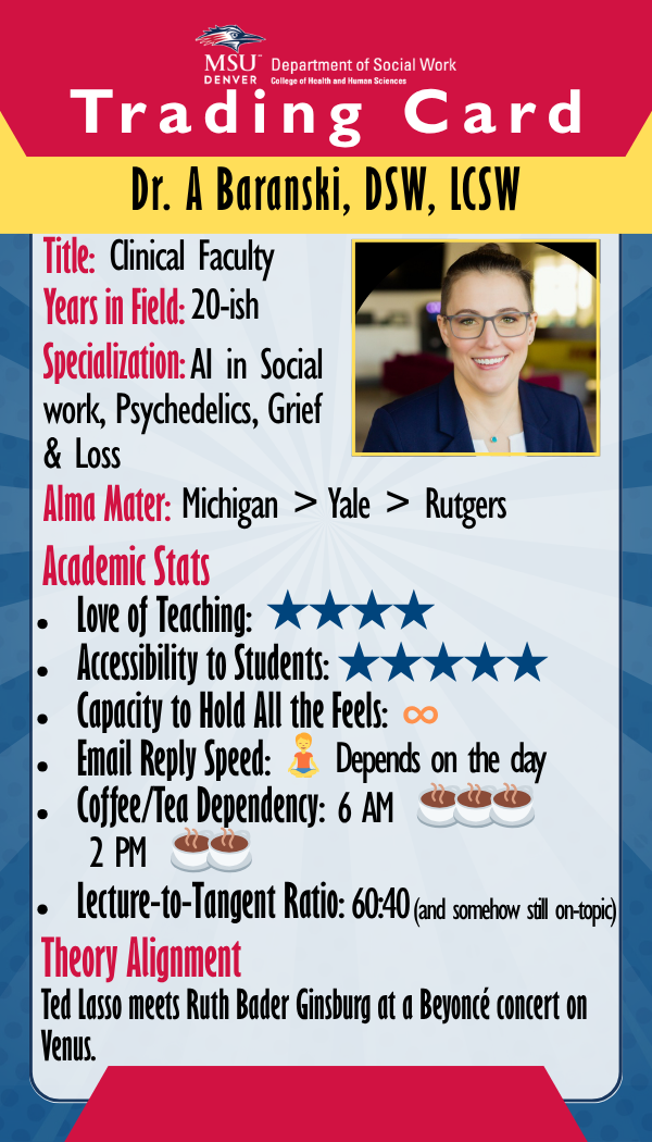 Faculty and Staff Digital Trading Cards - MSU Denver